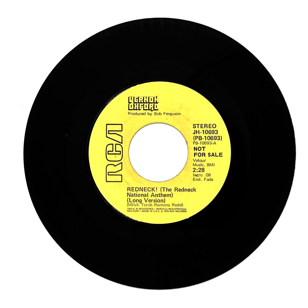 Vernon Oxford : REDNECK! (THE REDNECK NATIONAL ANTHEM) (LONG VERSION ...