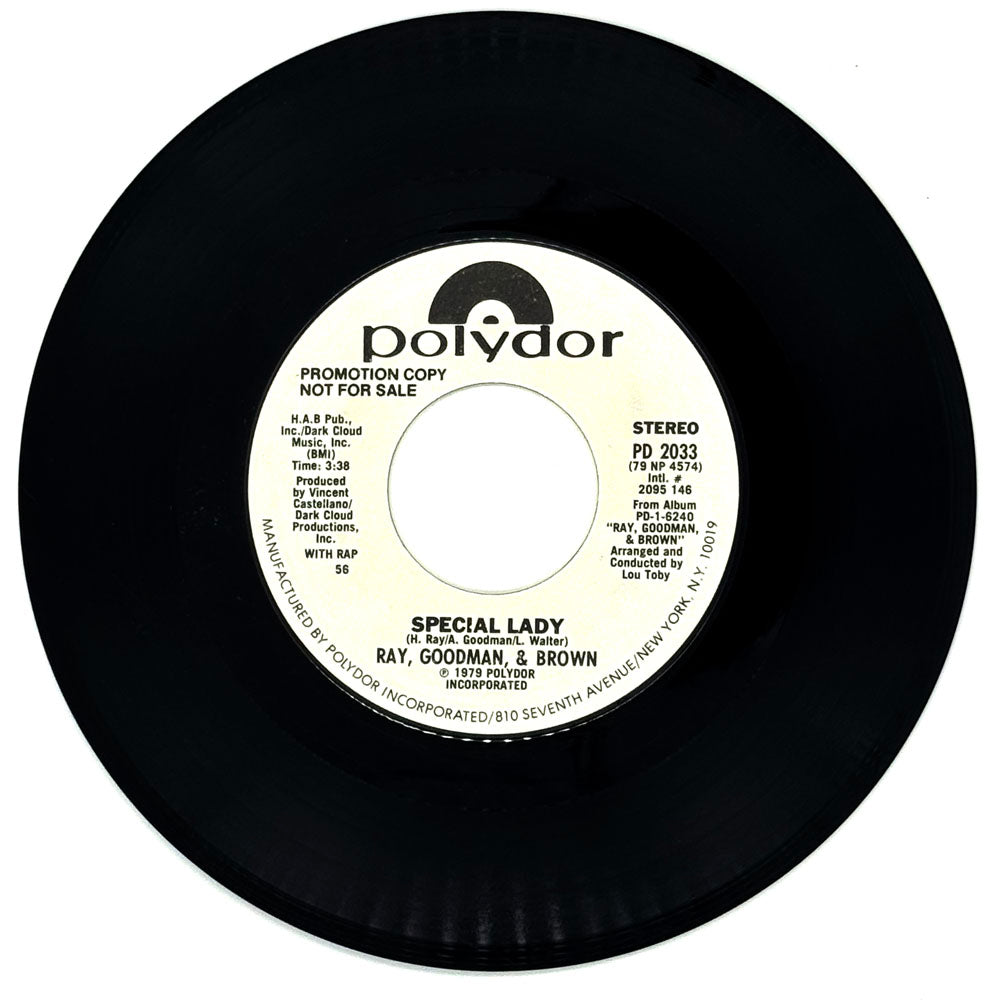 Ray, Goodman & Brown : SPECIAL LADY/ SPECIAL LADY – Frank Shankly's Records