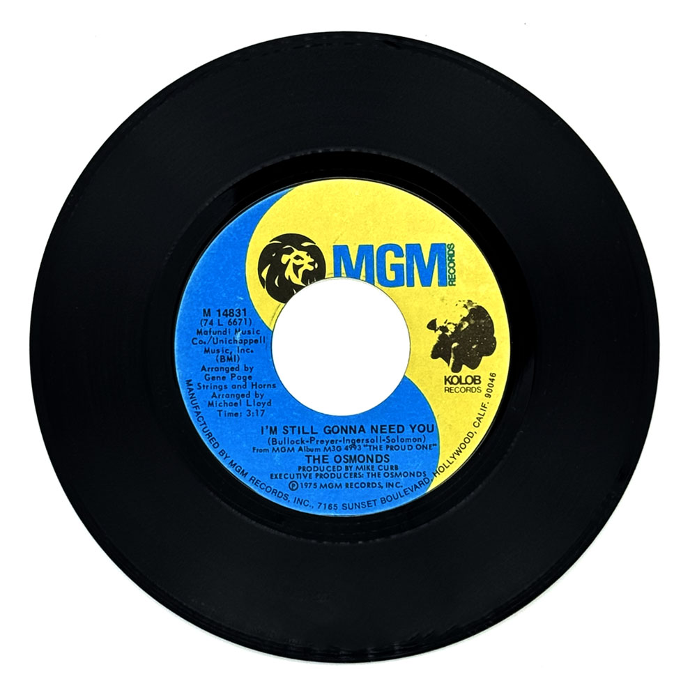Osmonds, The : I'M STILL GONNA NEED YOU/ THANK YOU – Frank Shankly's ...
