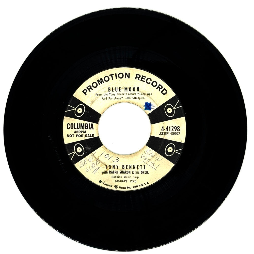 Tony Bennett : BLUE MOON/ LOVE LOOK AWAY – Frank Shankly's Records