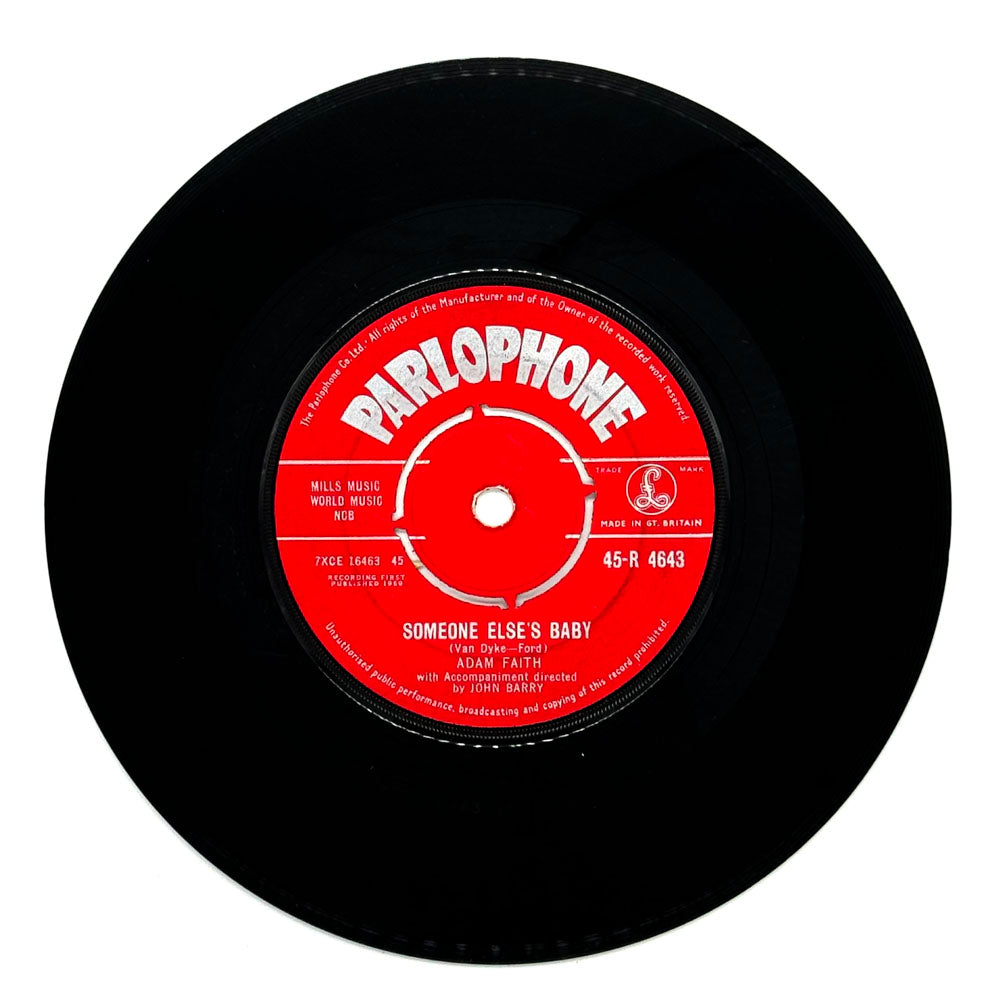 Adam Faith : SOMEONE ELSE'S BABY/ BIG TIME – Frank Shankly's Records