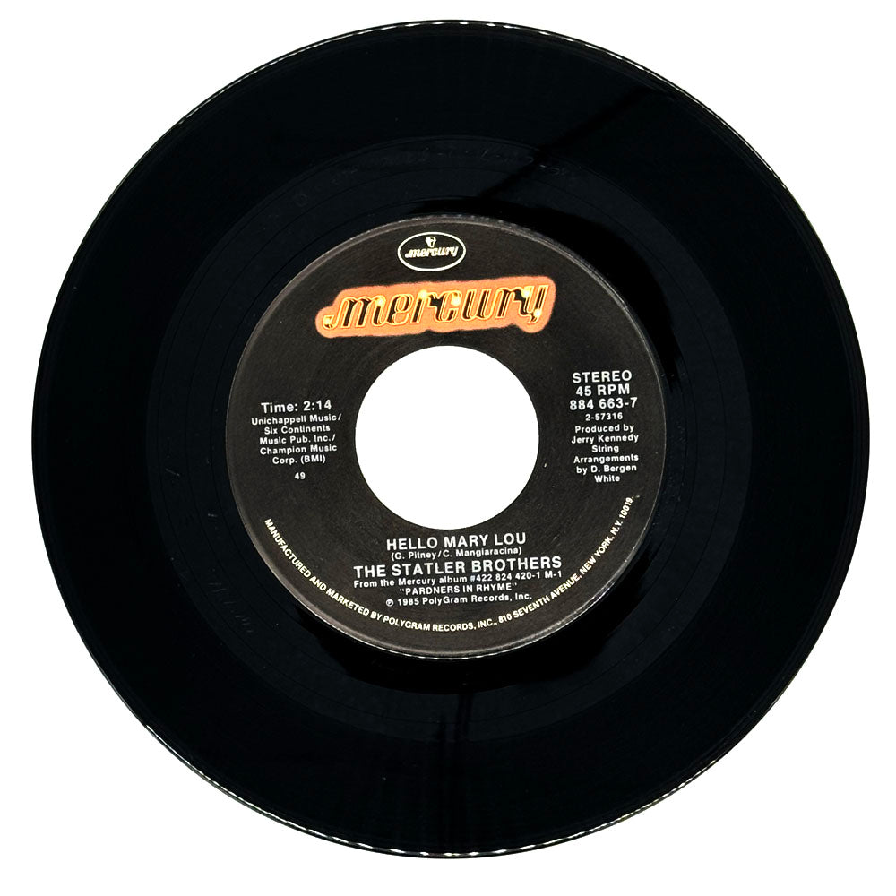 Statler Brothers, The : HELLO MARY LOU/ REMEMBERING YOU – Frank Shankly ...