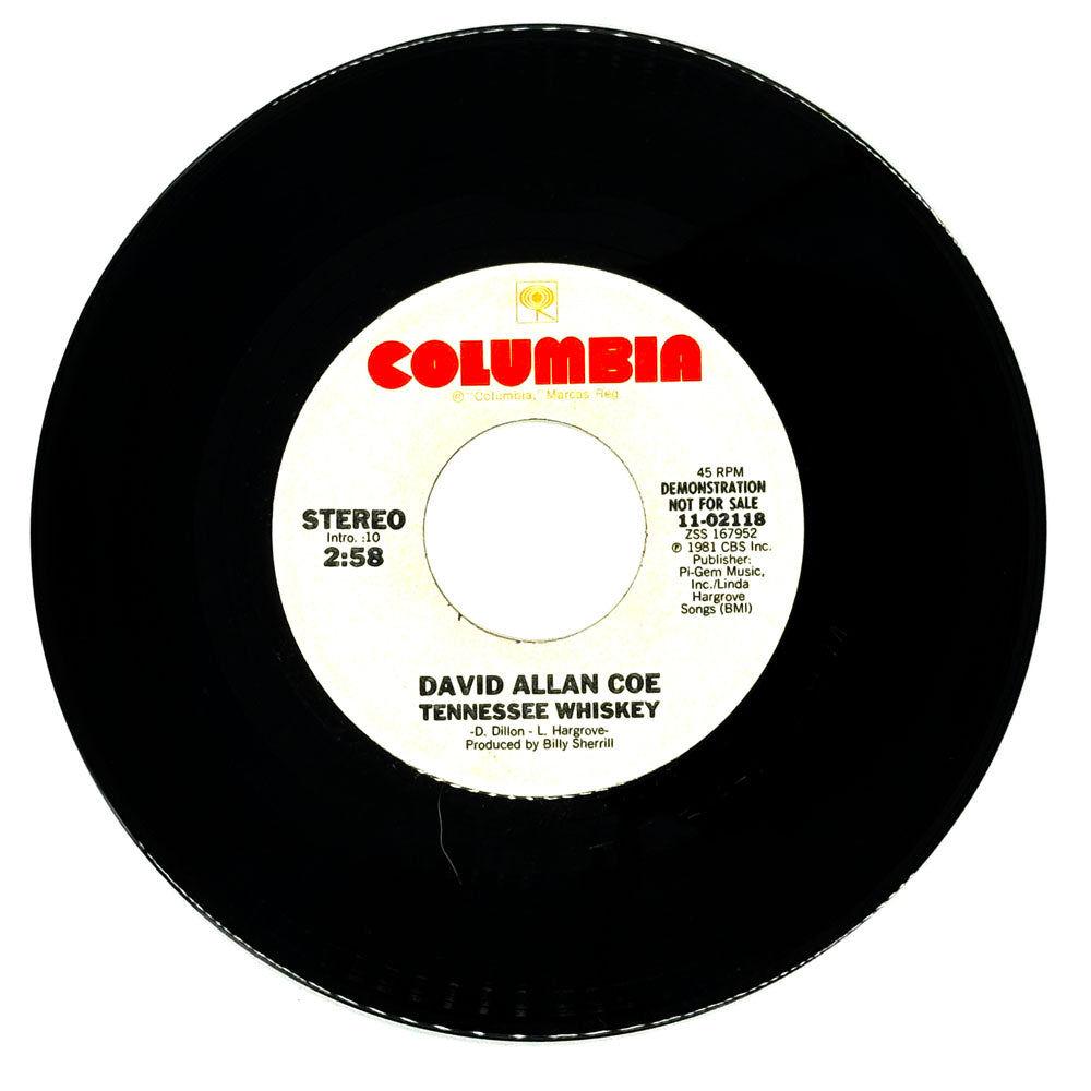 David Allan Coe : TENNESSEE WHISKEY/ TENNESSEE WHISKEY – Frank Shankly ...