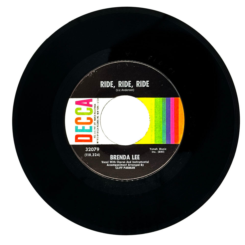 Brenda Lee : RIDE, RIDE, RIDE/ LONELY PEOPLE DO FOOLISH THINGS – Frank ...