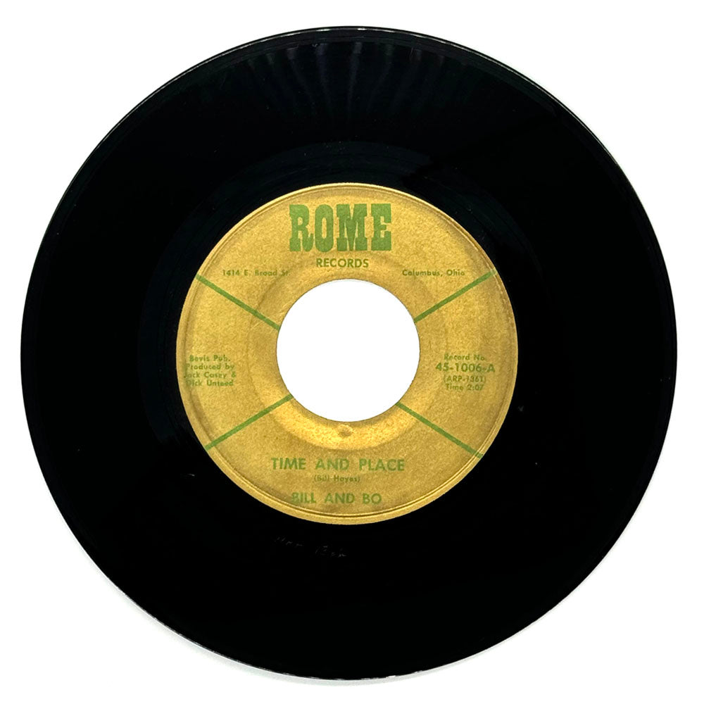 Bill And Bo : TIME AND PLACE/ TIME AND PLACE – Frank Shankly's Records