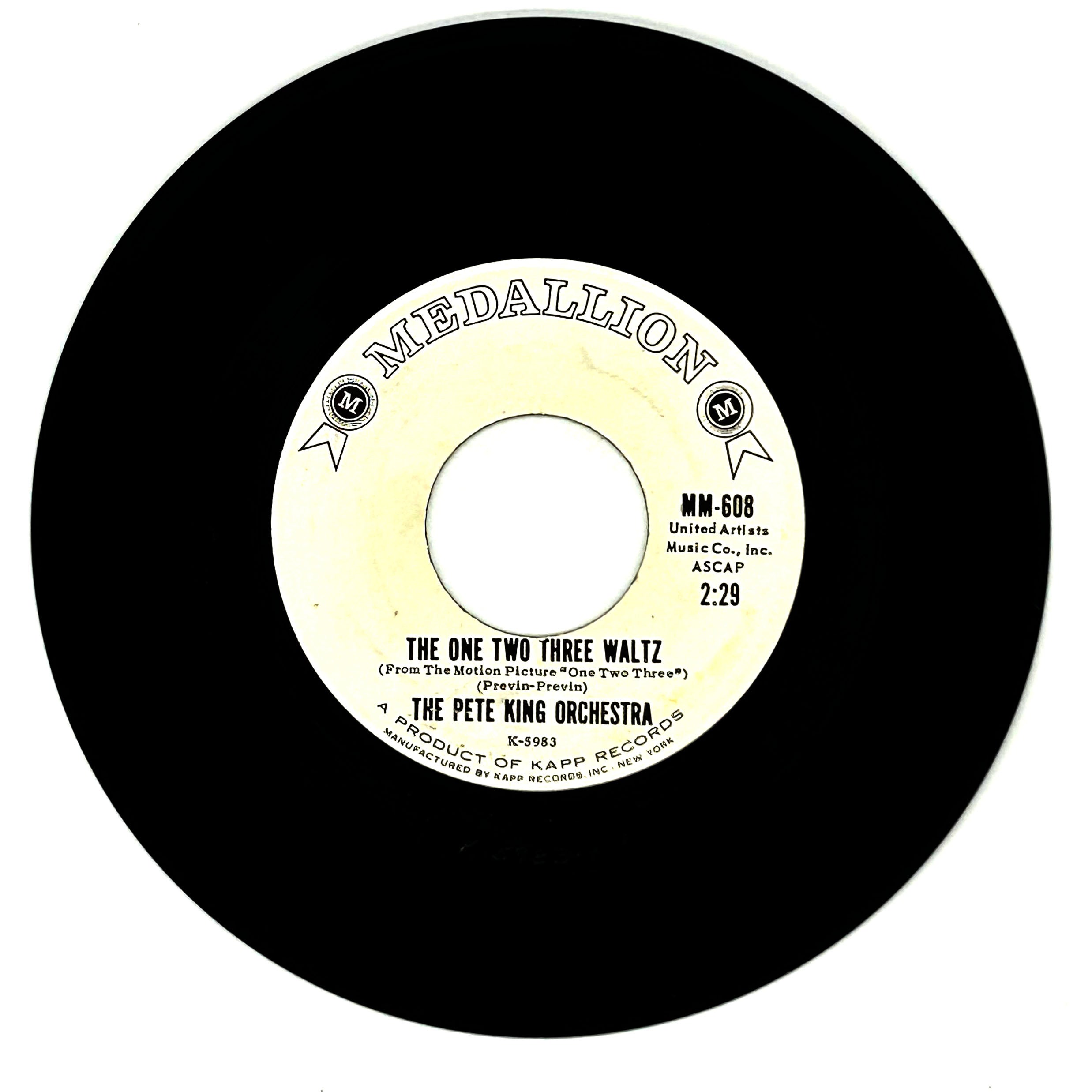 Pete King Orchestra, The : THE ONE TWO THREE WALTZ/ THEME FROM JUDGEME ...