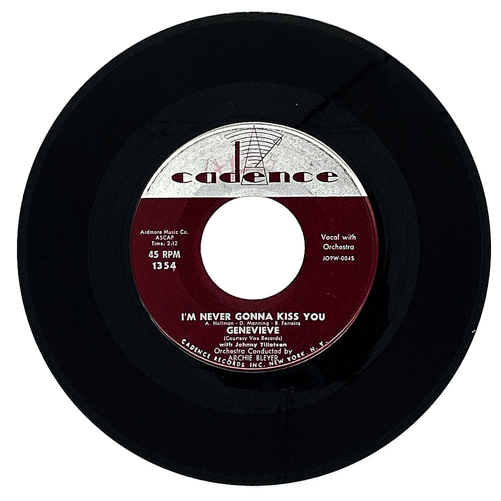 Genevieve with Johnny Tillotson : I'M NEVER GONNA KISS YOU/ CHERIE, CH ...