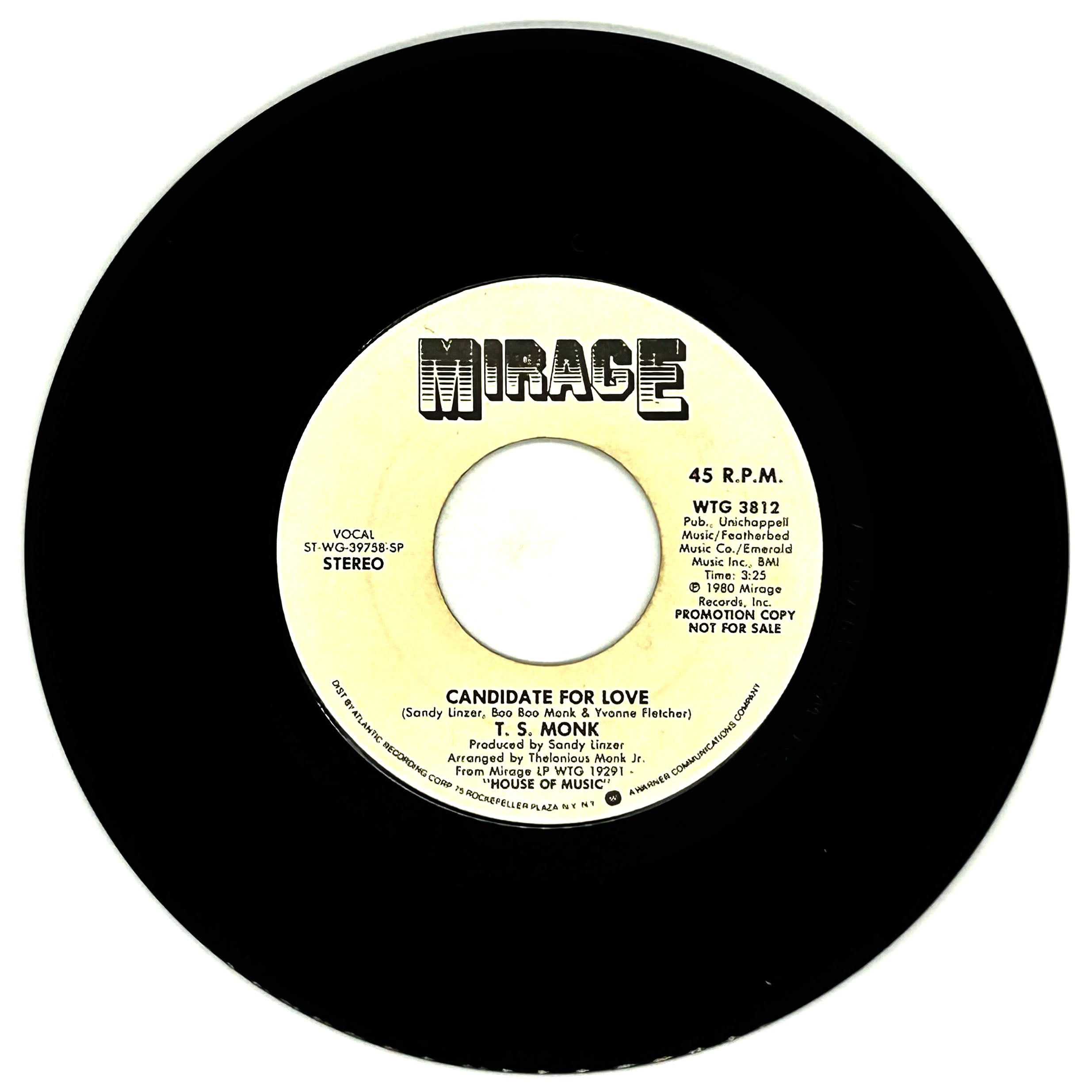 T.S. Monk : CANDIDATE FOR LOVE/ CANDIDATE FOR LOVE – Frank Shankly's ...