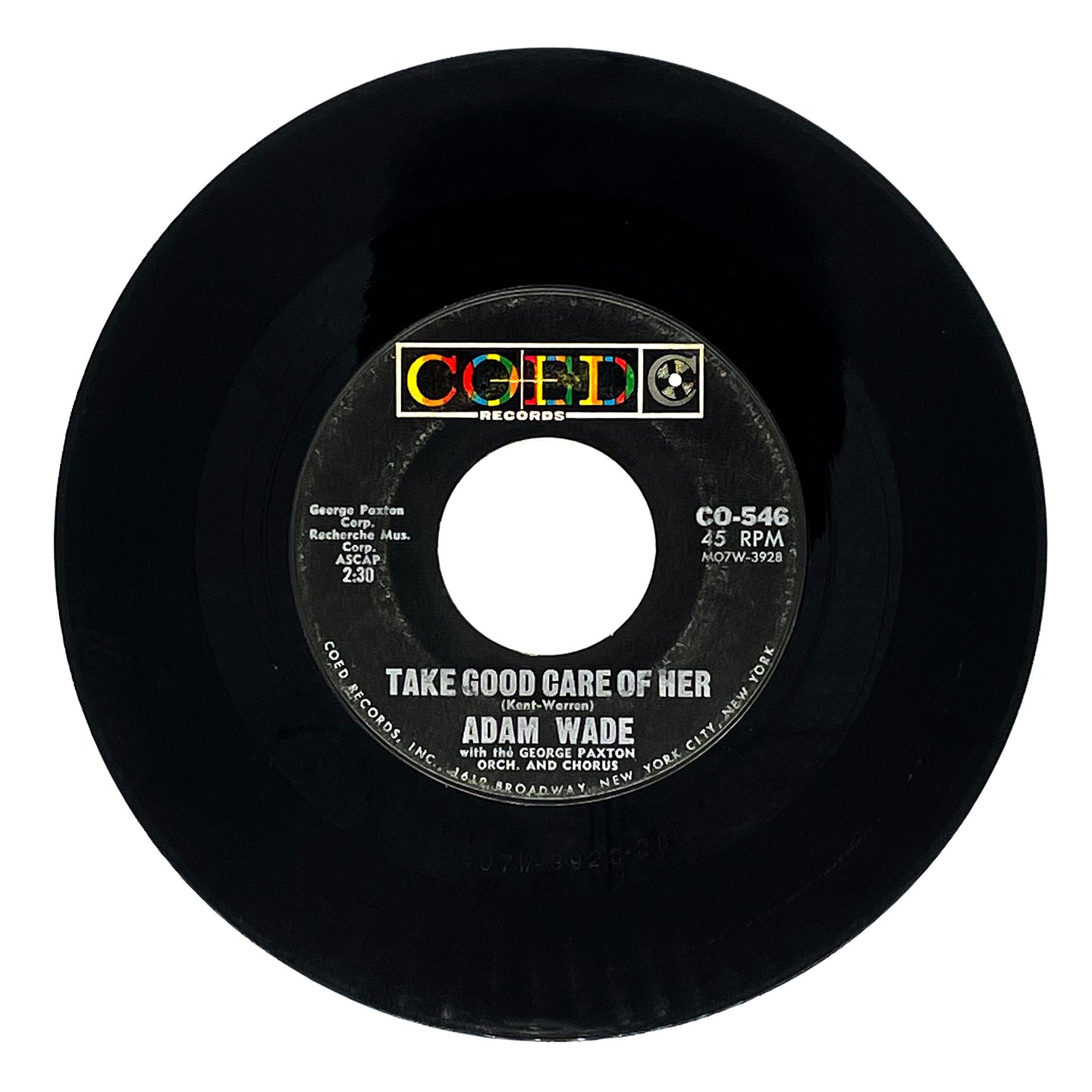 Adam Wade : TAKE GOOD CARE OF HER/ SLEEPY TIME GAL – Frank Shankly's ...