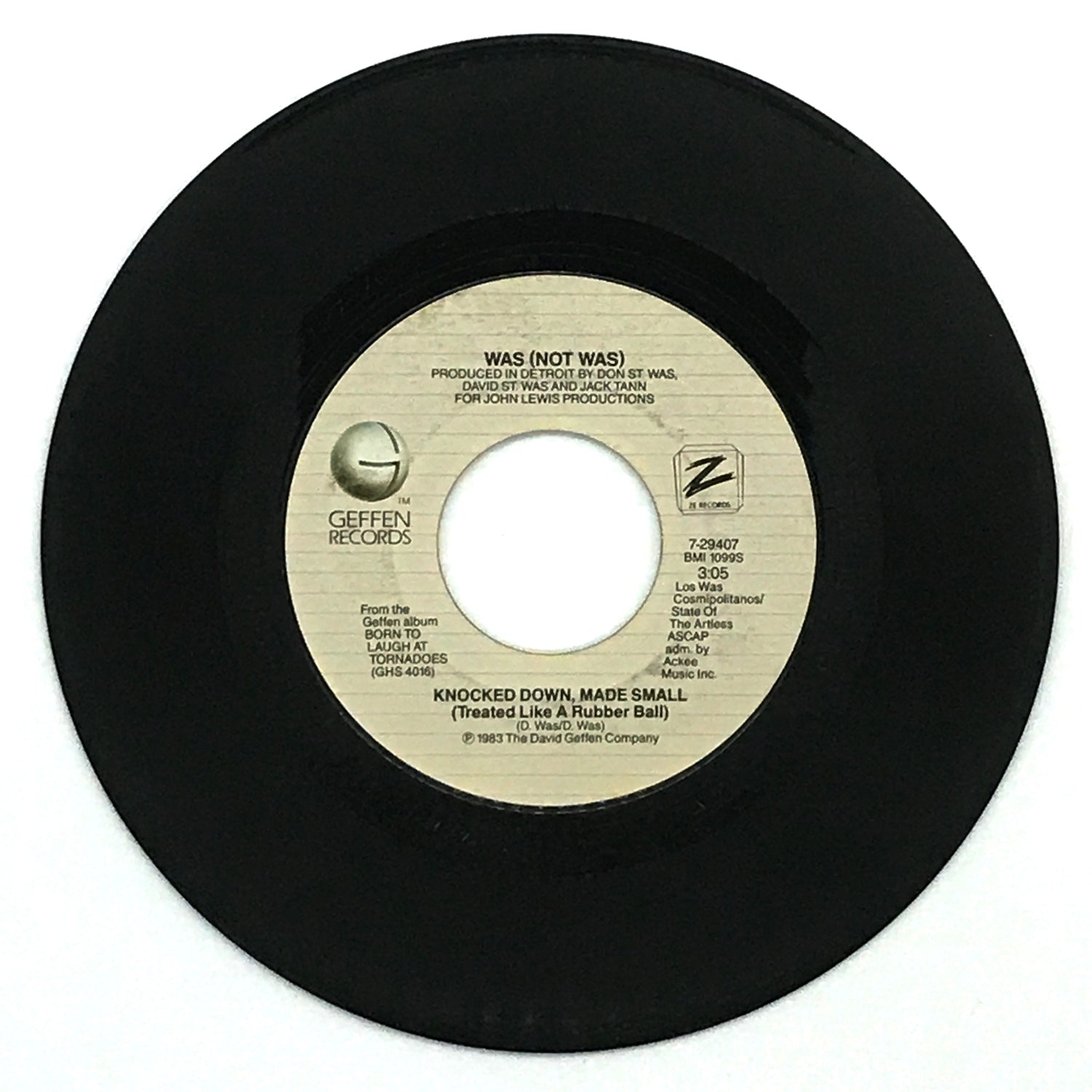 Was (Not Was) : KNOCKED DOWN, MADE SMALL (LIKE A RUBBER BALL)/ MAN VS ...