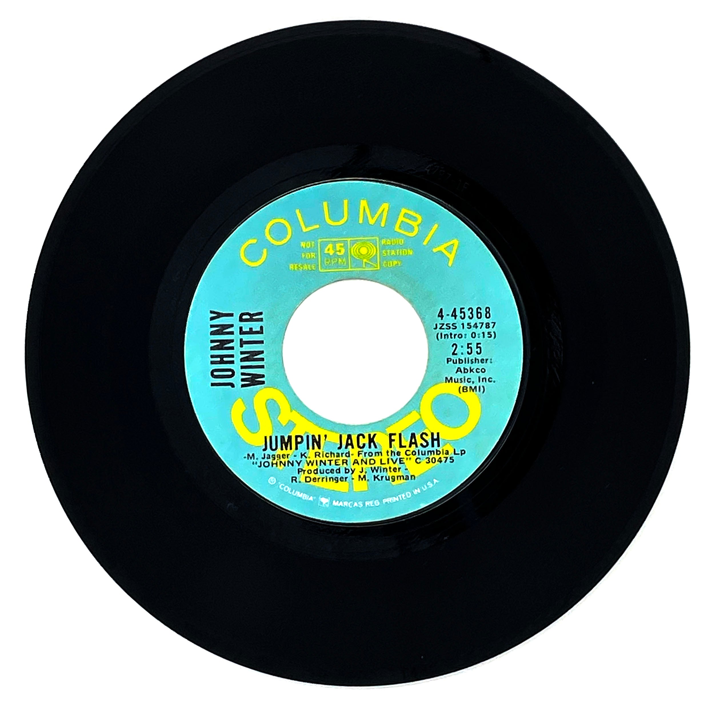 Johnny Winter : JUMPIN' JACK FLASH/ JUMPIN' JACK FLASH – Frank Shankly ...