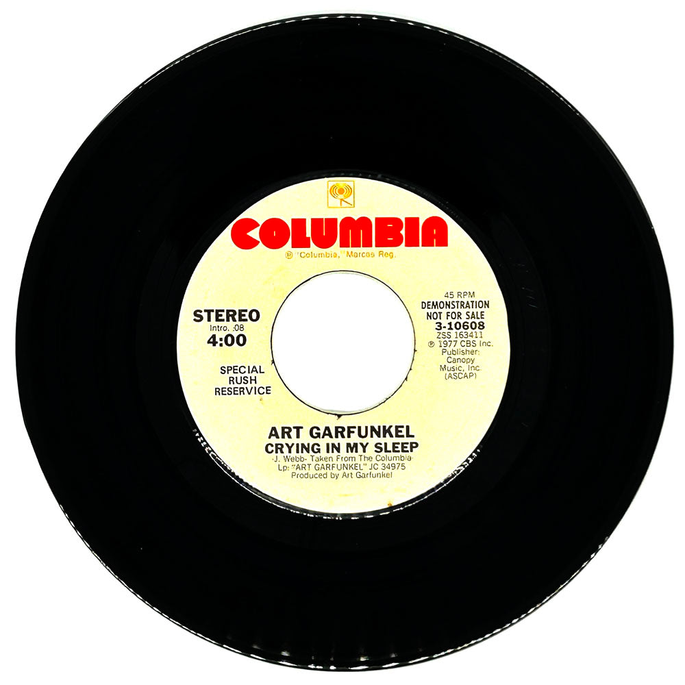 Art Garfunkel : CRYING IN MY SLEEP/ CRYING IN MY SLEEP – Frank Shankly ...