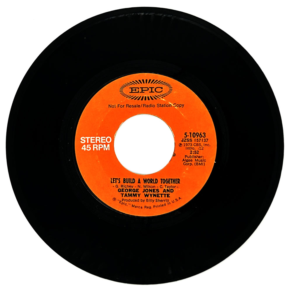 George Jones And Tammy Wynette : LET'S BUILD A WORLD TOGETHER/ LET'S B ...