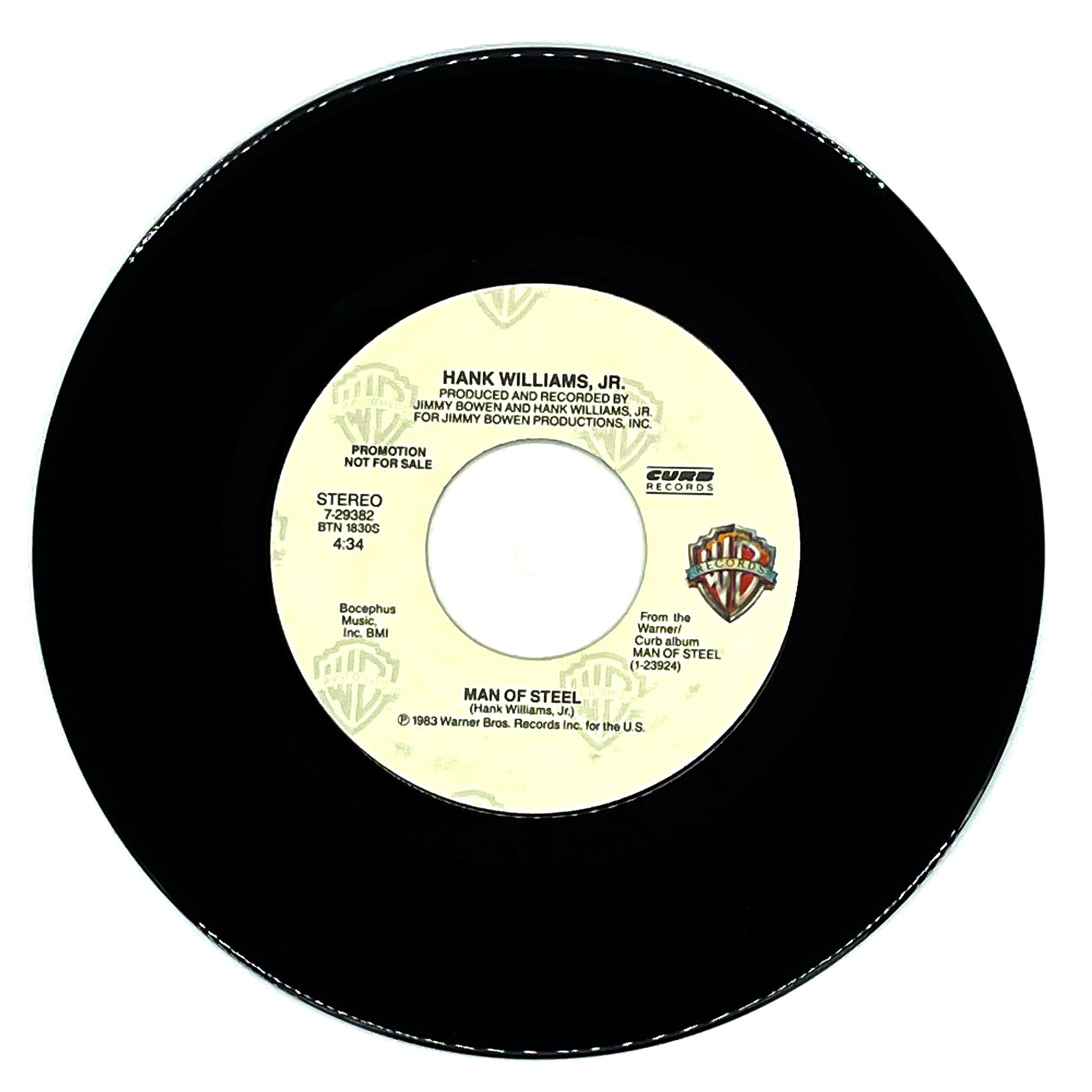 Hank Williams, Jr. : MAN OF STEEL/ MAN OF STEEL – Frank Shankly's Records