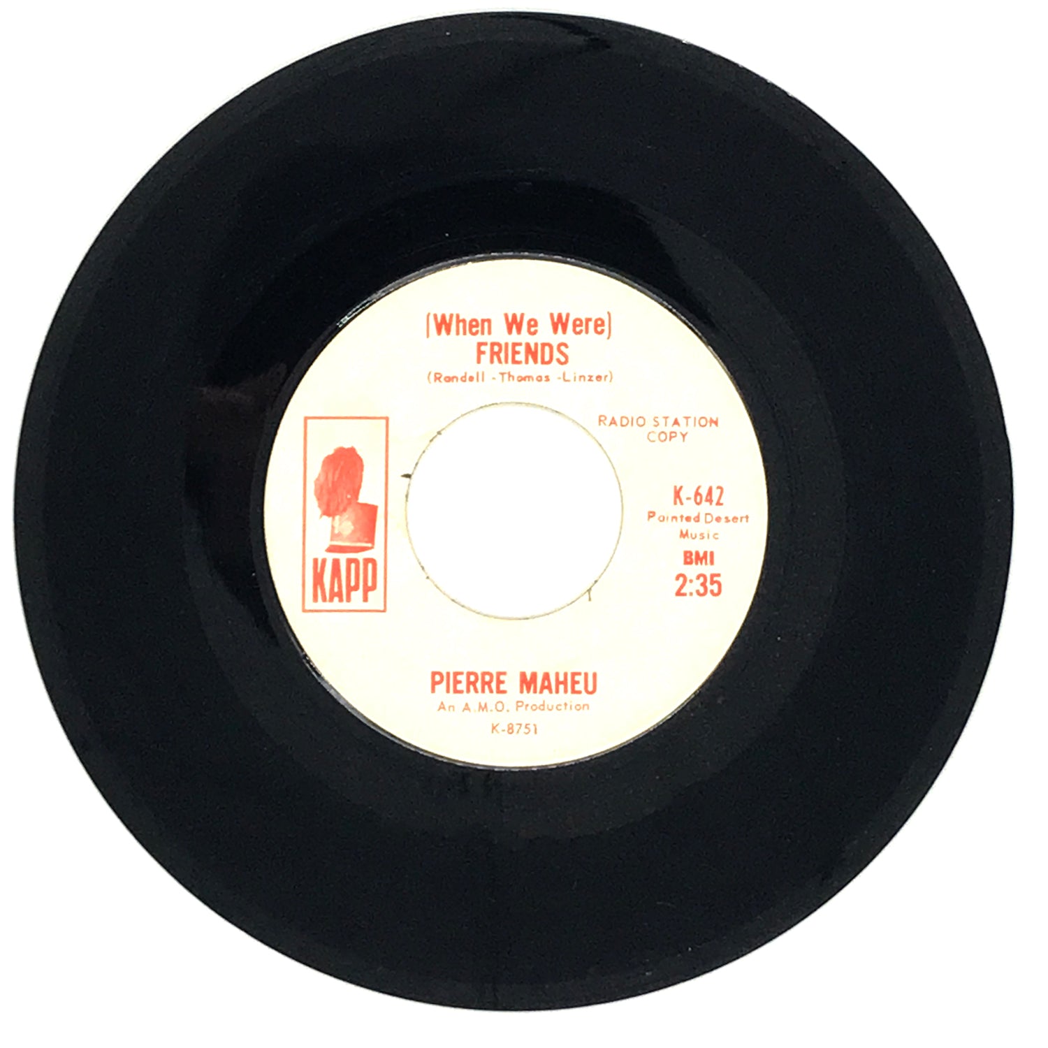 Pierre Maheu : (WHEN WE WERE ) FRIENDS/ ALL I HAVE TO DO IS DREAM ...
