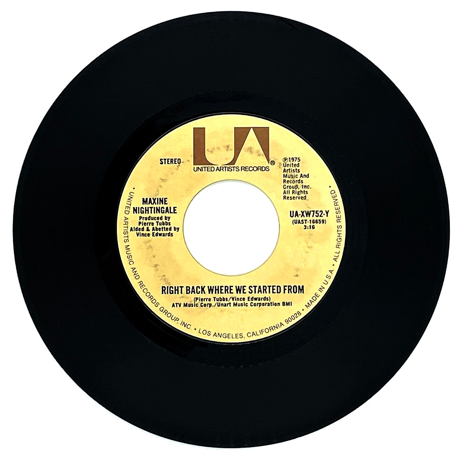 Maxine Nightingale : RIGHT BACK WHERE WE STARTED FROM/ BELIEVE IN WHAT ...