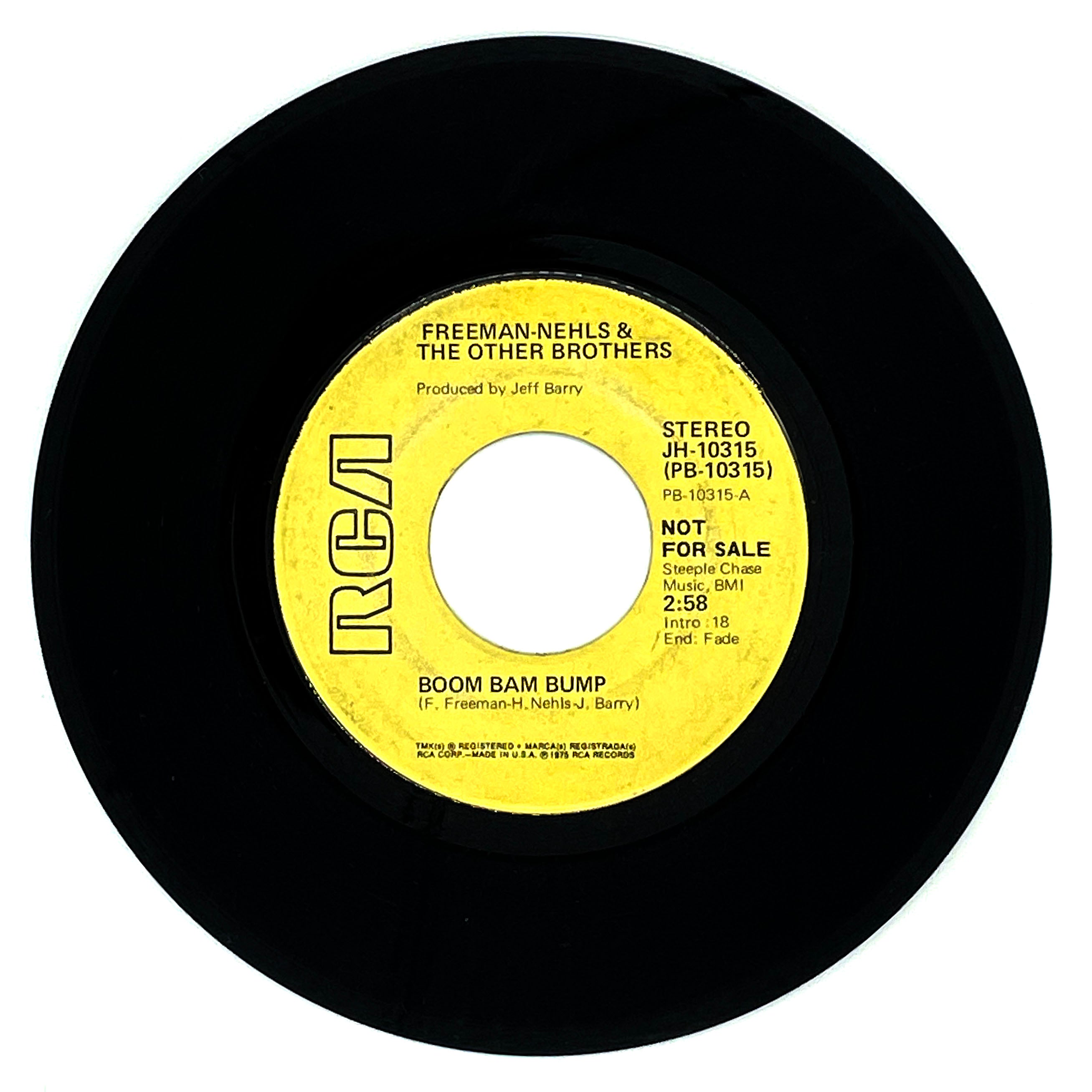 Freeman-Nehls & The Other Brothers : BOOM BAM BUMP/ BOOM BAM BUMP ...