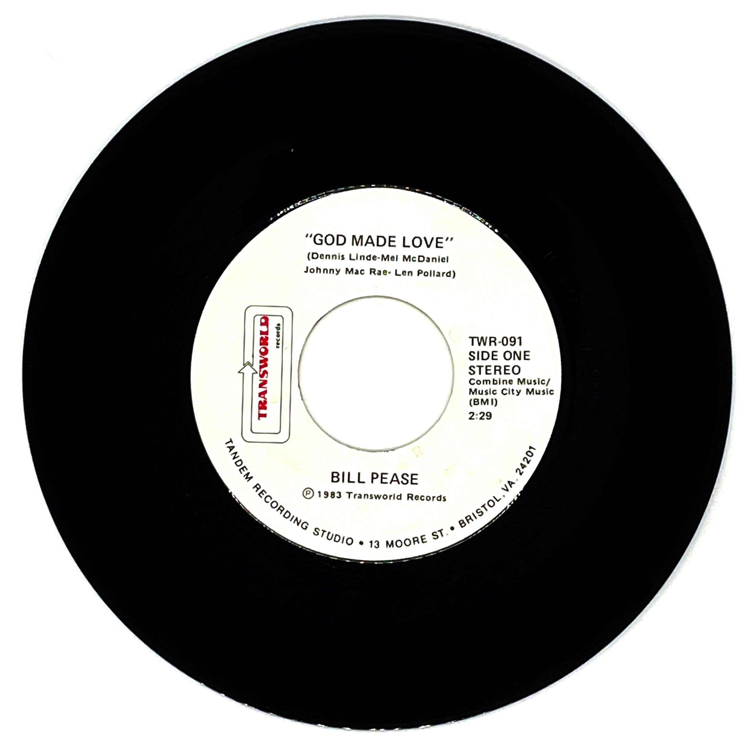 Bill Pease : GOD MADE LOVE/ IT'S NOT LOVE (BUT IT'S NOT BAD) – Frank ...