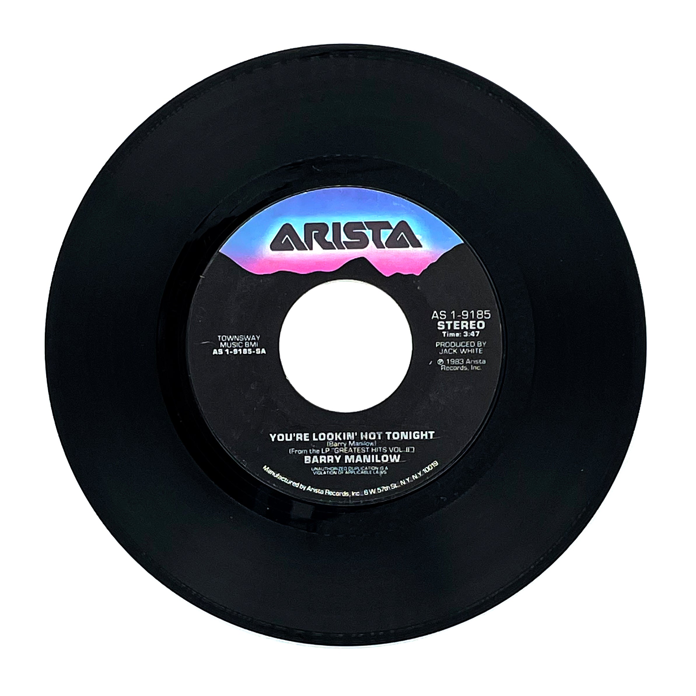 Barry Manilow : YOU'RE LOOKING HOT TONIGHT/ PUT A QUARTER IN THE JUKEB ...